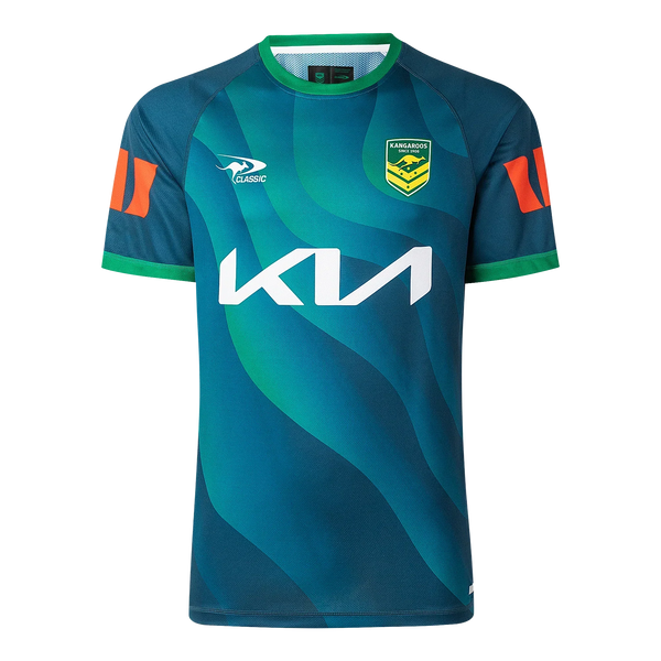 Australian Kangaroos 2026 Youth Pro Warm Up Tee - SPORTFIRST HERVEY BAY