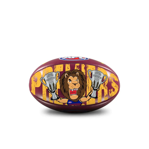 Sherrin Brisbane Lions 2025 Premiers 20cm Mini Football - SPORTFIRST ...