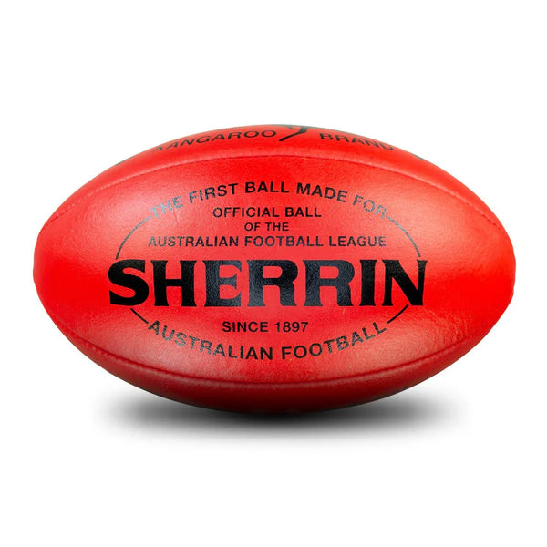 Sherrin KB Rising Star Leather AFL Ball - SPORTFIRST HERVEY BAY