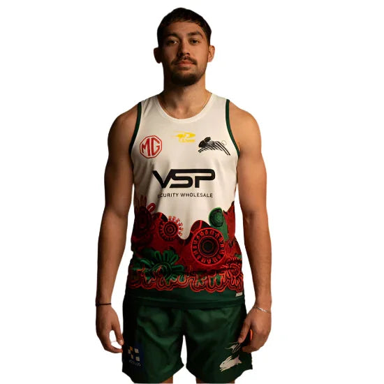 South Sydney Rabbitohs 2025 Mens Indigenous Pro Training Singlet ...